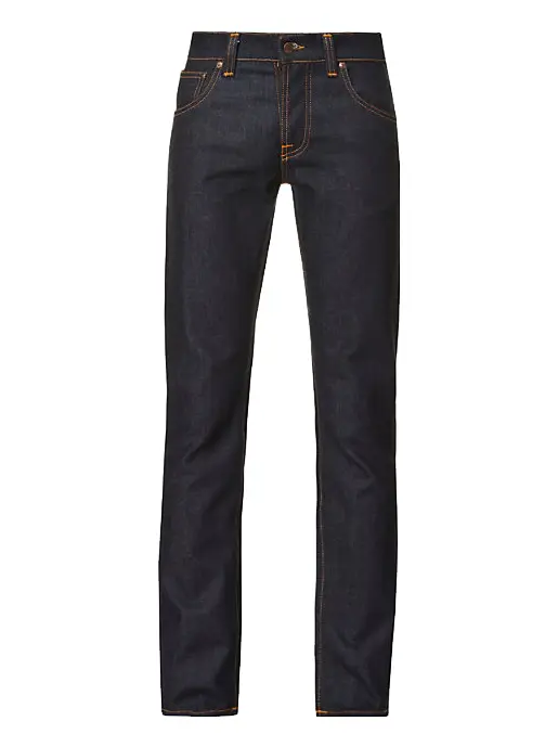 Nudie Jeans Grim Tim Straight Jeans - Dry True Navy