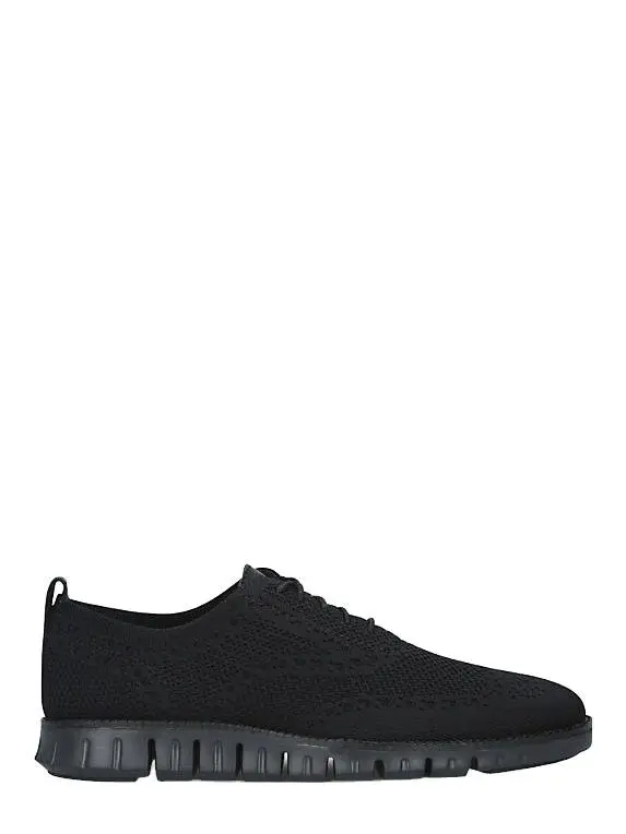 Cole Haan Zerogrand Stitchlite Wool Knit Oxford Shoes - Black