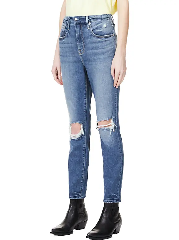 Good American Good Legs Crop Skinny Jeans - Blue261