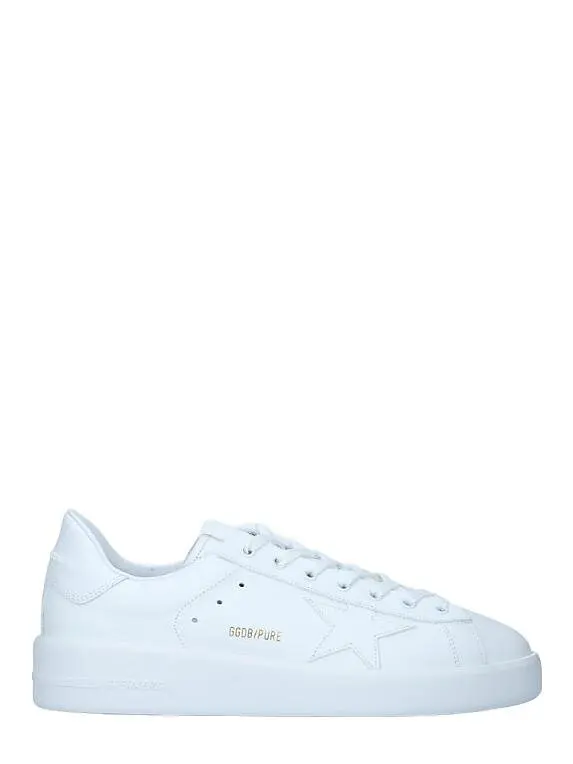 GOLDEN GOOSE Pure Star Leather Trainers - White