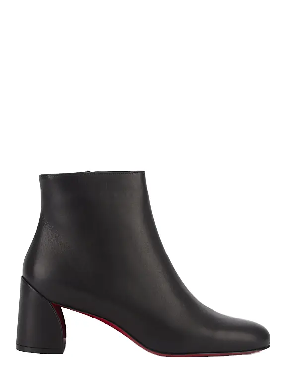 CHRISTIAN LOUBOUTIN Turela 55 Leather Ankle Boots - Black