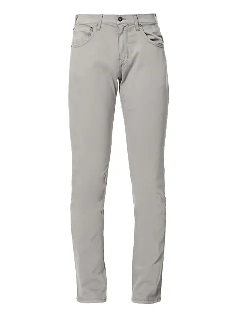 Paige Federal Slim-fit Straight-leg Jeans - Brushed Nickel