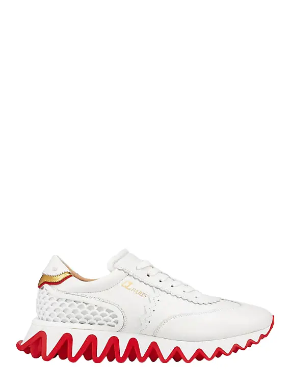 CHRISTIAN LOUBOUTIN Loubishark Calf-leather Trainers - Version White