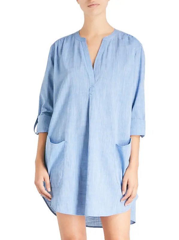 Seafolly Cotton Beach Shirt - Chambray