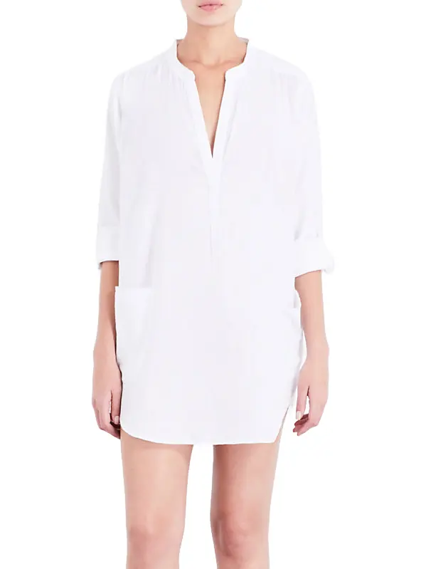 Seafolly Cotton Beach Shirt - White