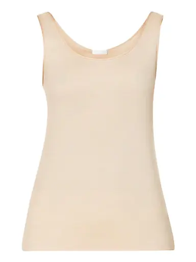 Hanro Seamless Cotton-jersey Vest Top - Beige