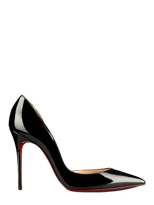 CHRISTIAN LOUBOUTIN Iriza 100 Patent-leather Courts - Black