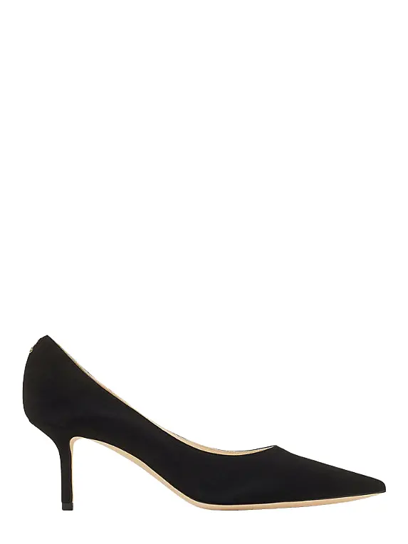 JIMMY CHOO Love 65 Suede Courts - Black