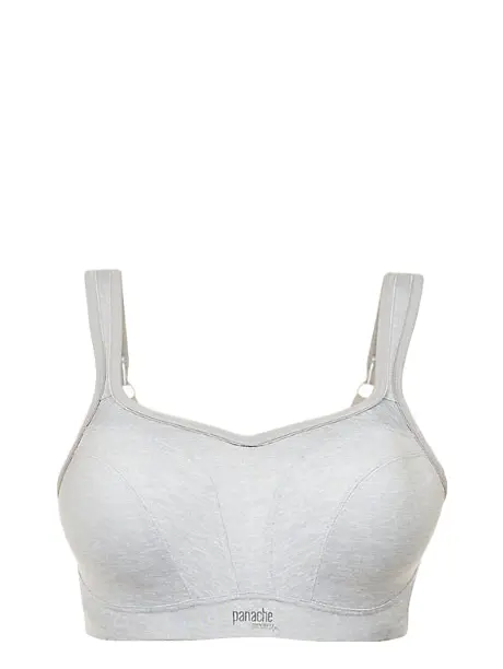 Panache Wired Stretch-jersey Sports Bra - Grey Marl
