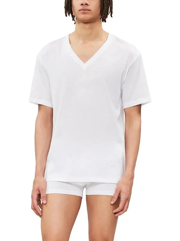 Hanro Cotton Sporty Cotton-jersey T-shirt - White