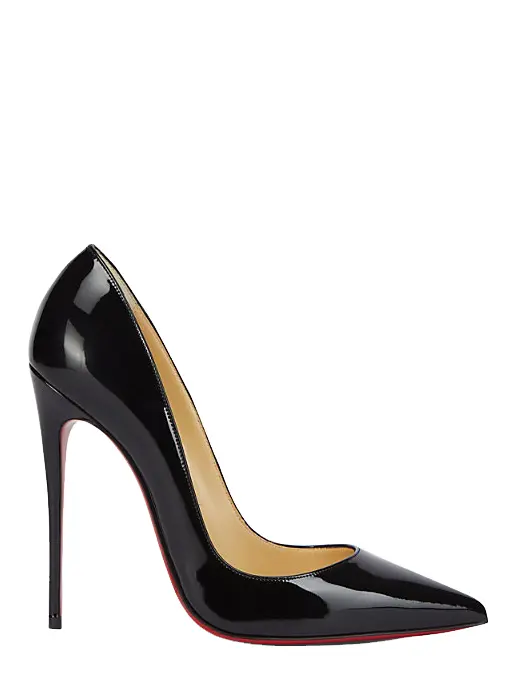 CHRISTIAN LOUBOUTIN So Kate 120 Patent-leather Courts - Black