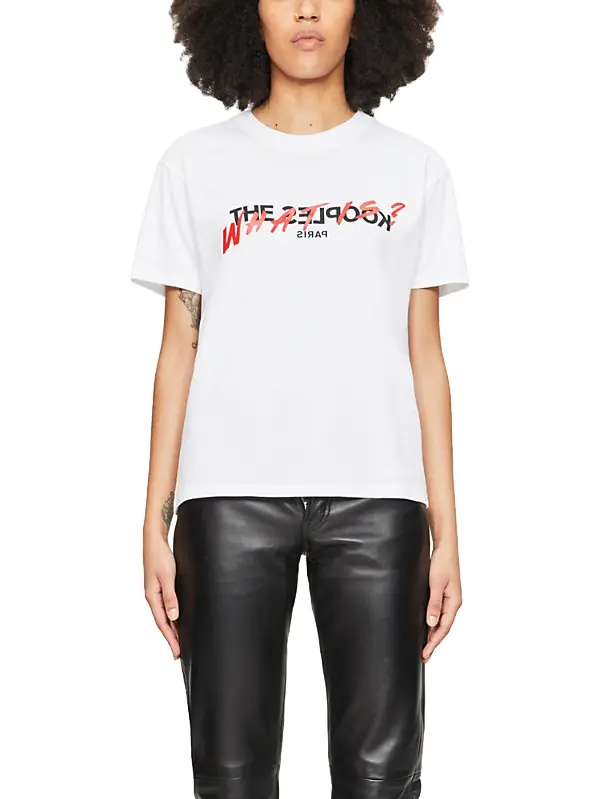 The Kooples Logo-print Cotton T-shirt - Whi01