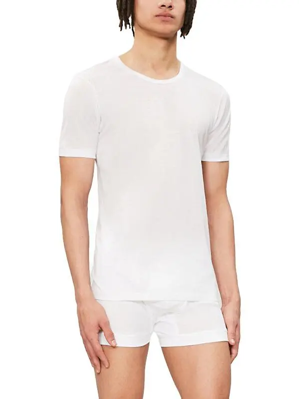Zimmerli Crew-neck Cotton T-shirt - White