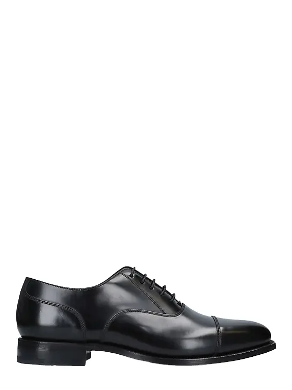 LOAKE 200b Leather Oxford Shoes - Black