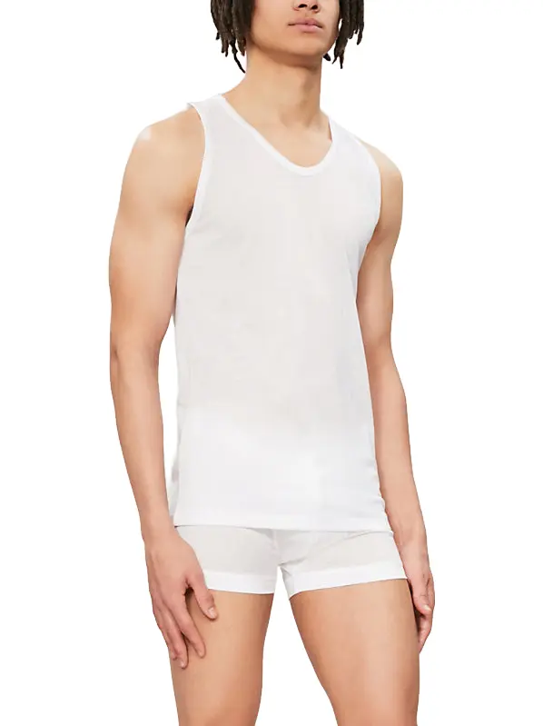 Zimmerli 252 Royal Classic Cotton Vest - Whit: White