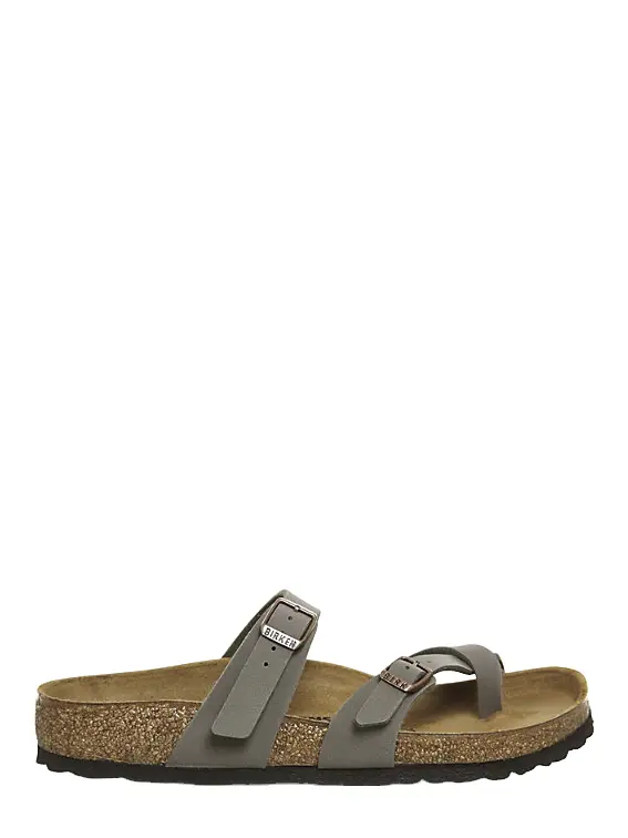 BIRKENSTOCK Mayari Faux-leather Sandals - Stone