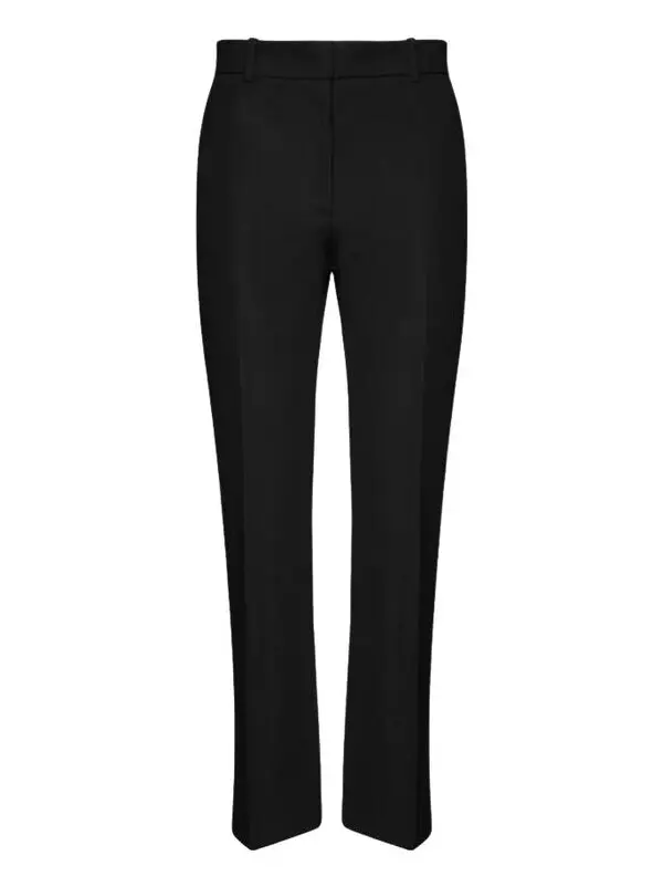 JOSEPH Coleman Stretch-gabardine Straight Leg Trousers - Black