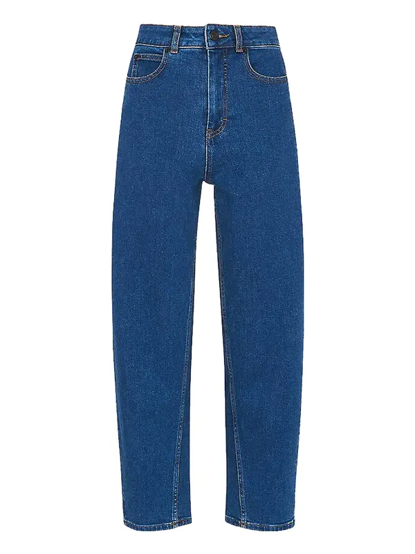 Whistles Barrel High-rise Straight-leg Jeans - Blue