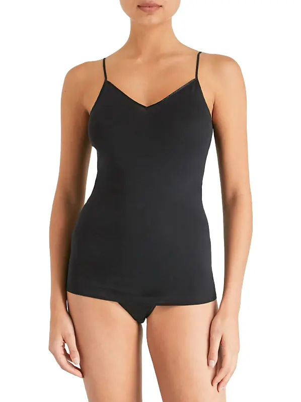 Hanro Seamless Cotton Camisole - Black