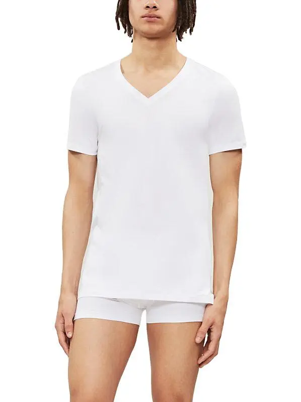 Hanro Cotton Superior Cotton-blend T-shirt - White
