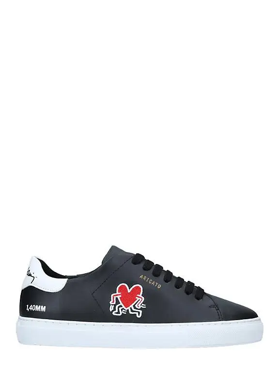 Axel Arigato X Keith Haring Leather Low-top Trainers - Black