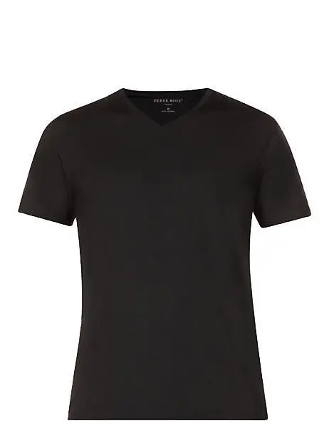 Derek Rose Basel Stretch-jersey T-shirt - Black