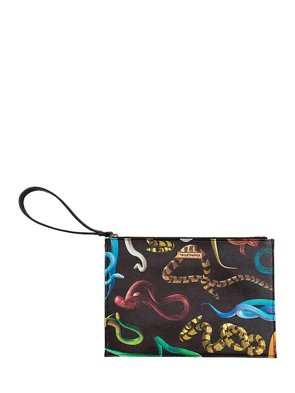 SELETTI Toiletpaper Loves Snakes Pouch - Black