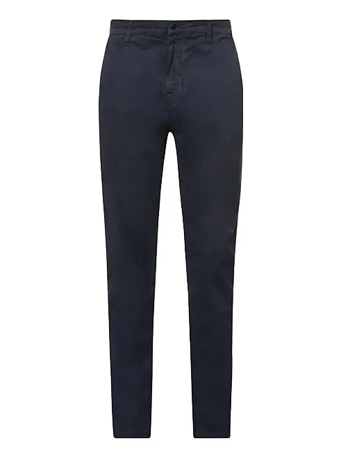 Nudie Jeans Easy Alvin Tapered-leg Stretch-cotton Trousers - Dark Midnight