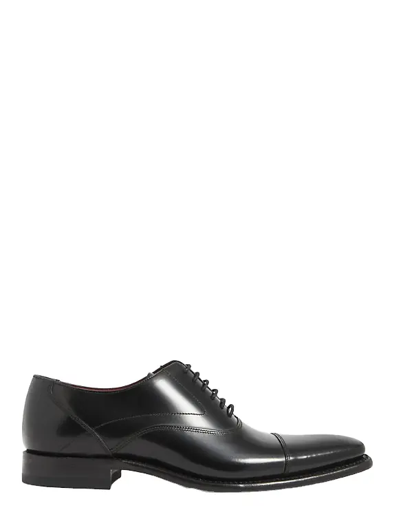 LOAKE Leather Oxford Shoes - Black