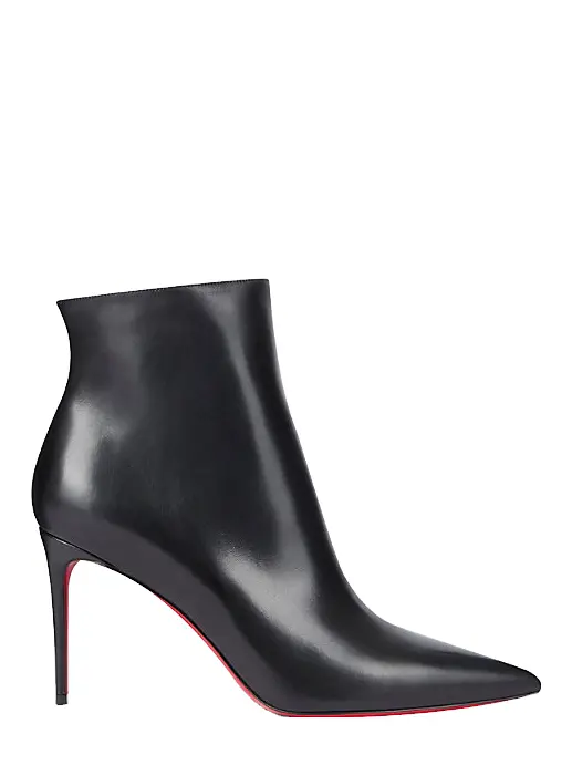 CHRISTIAN LOUBOUTIN So Kate 85 Leather Heeled Boots - Black