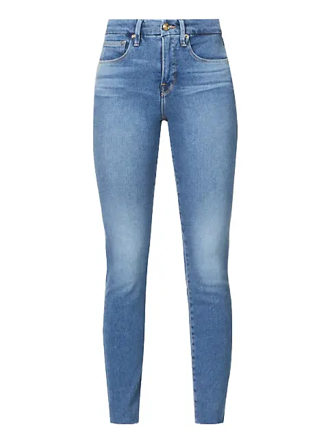 Good American Good Legs Skinny High-rise Jeans - Blue655