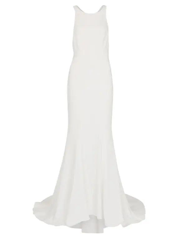 Whistles Lina Scooped-neck Woven Maxi Gown - Cream