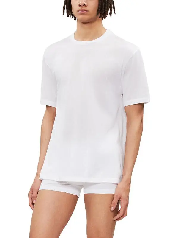 Hanro Cotton Sporty Cotton-jersey T-shirt - White