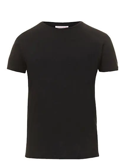 Orlebar Brown Ob-t Tailored Crewneck Cotton-jersey T-shirt - Black
