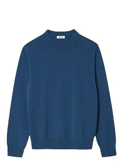 Sandro Long-sleeve Cashmere Jumper - Blue Prusse
