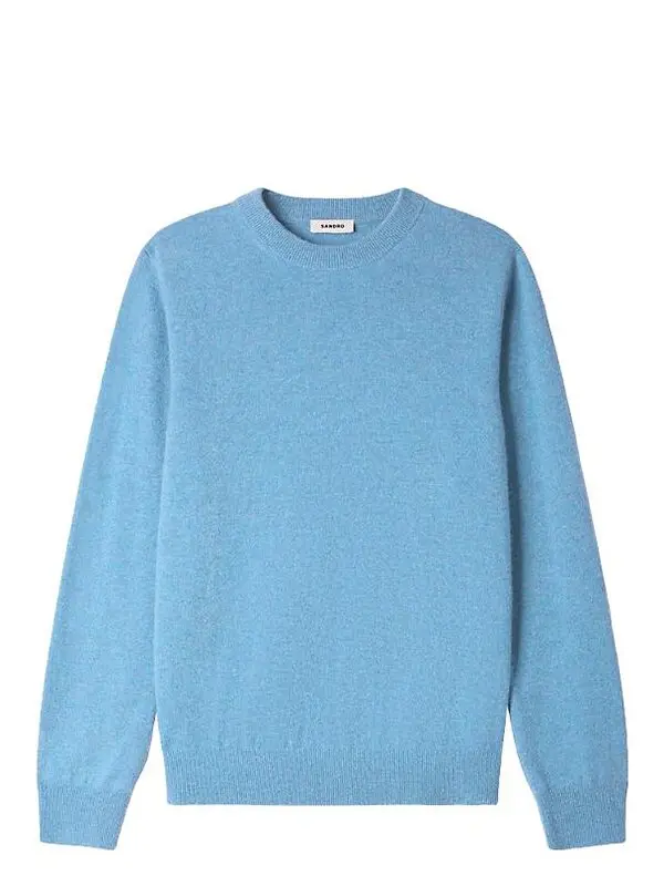 Sandro Long-sleeve Cashmere Jumper - Blue