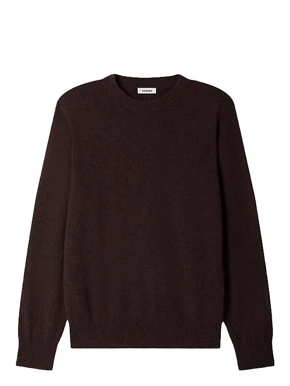 Sandro Long-sleeve Cashmere Jumper - Chocolate