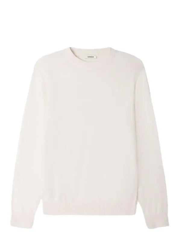 Sandro Long-sleeve Cashmere Jumper - Ecru