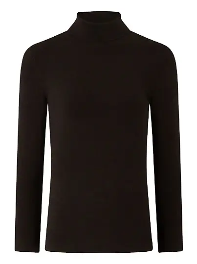 JOSEPH High-neck Silk-blend Jumper - Black