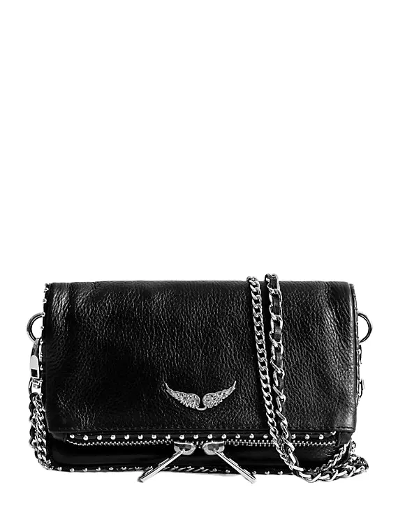Zadig&Voltaire Mini Rock Leather Clutch - Noir