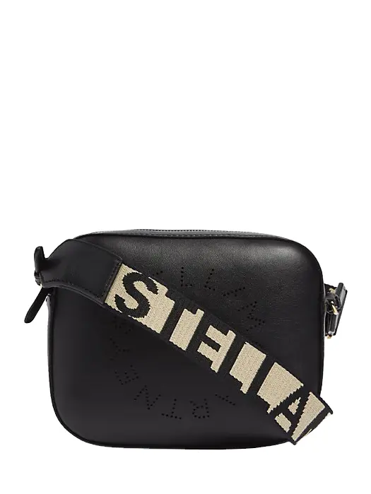 Stella McCartney Logo Mini Camera Bag - Black