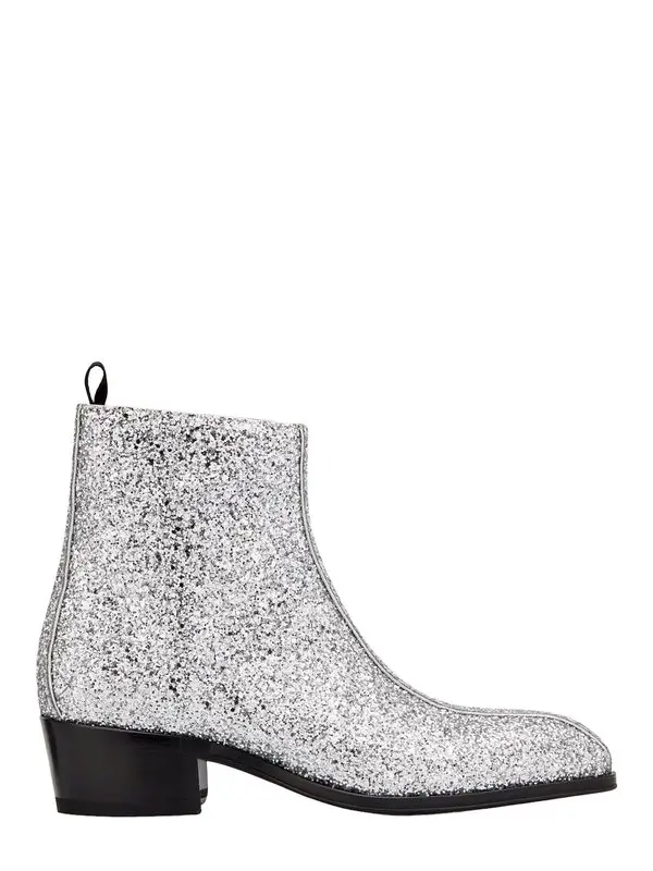GIUSEPPE ZANOTTI New York Glitter Ankle Boots - Metallic