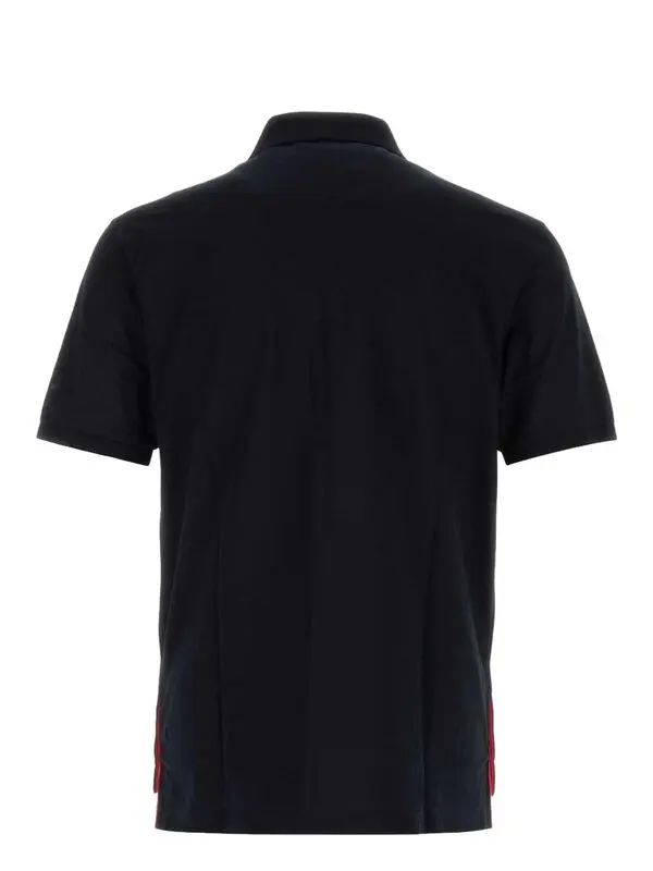 Thom Browne Rwb Stripe Polo Shirt - Blue