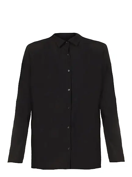 Seafolly Classic Cotton Beach Shirt - Black