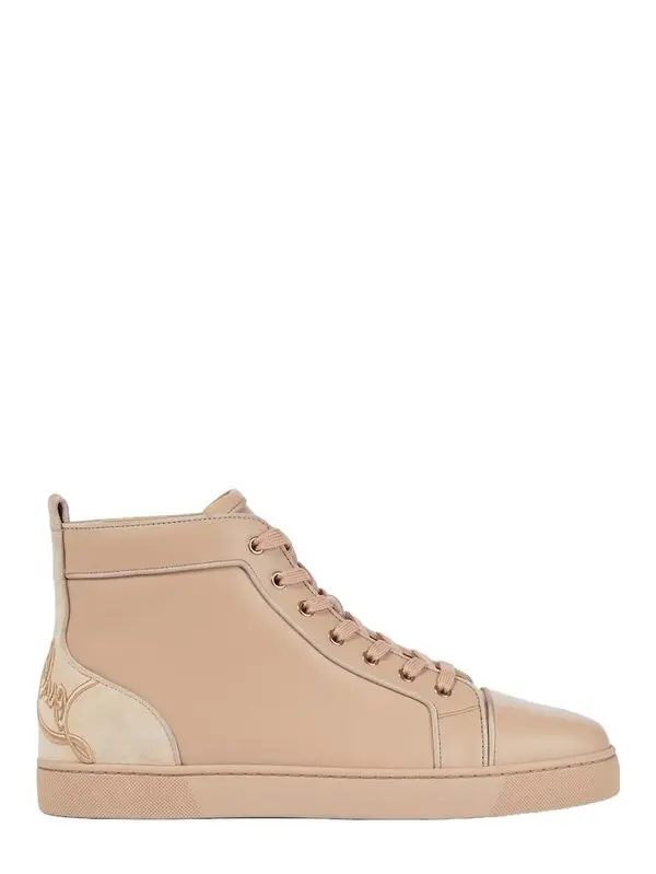 CHRISTIAN LOUBOUTIN Fun Louis High Top Sneakers - Beige