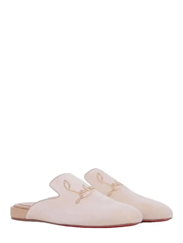 CHRISTIAN LOUBOUTIN Coolito Flat Mules - Beige