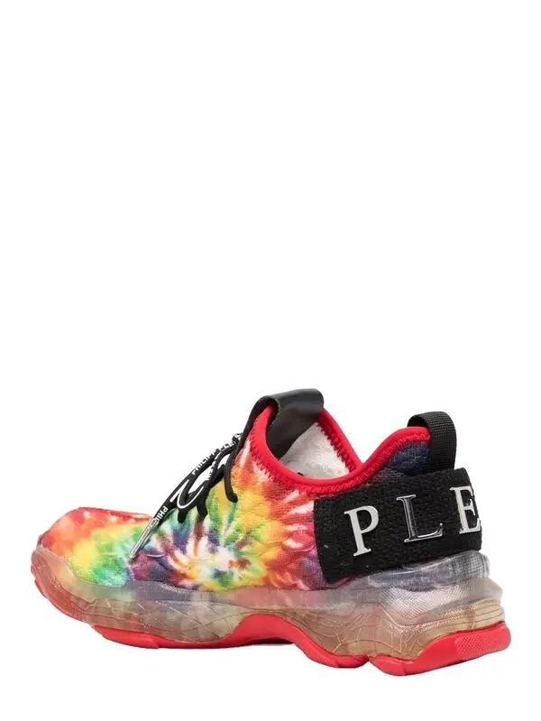 Philipp Plein Tie-dye Runner Hyper $hock Sneakers - Red