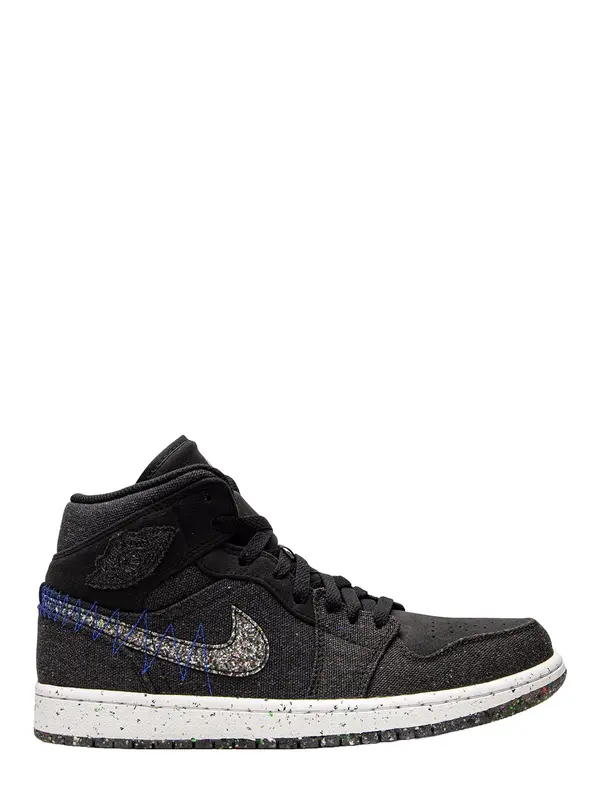 JORDAN 1 Mid Crater Sneakers - Black