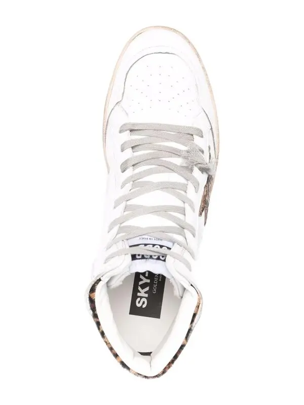 GOLDEN GOOSE High-top Leather Sneakers - White
