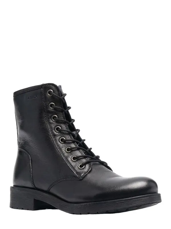 Geox Lace-up Ankle Boots - Black